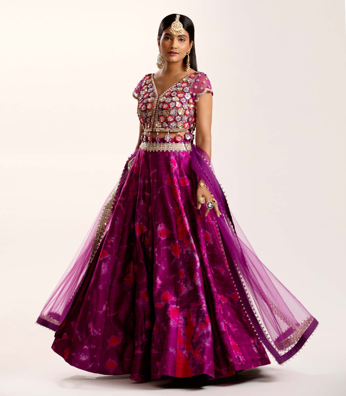 Baingani lehenga – Akanksha Gajria